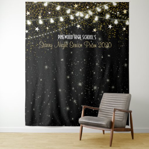 Starry Night Prom Dance Backdrop | Zazzle