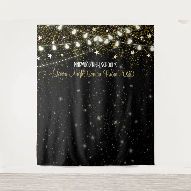 Starry Night Prom Dance Backdrop | Zazzle