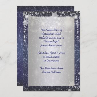 Starry Night Prom Invitations | Zazzle