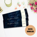 Starry Night Prom Ticket, Night Under The Stars Pr Invitation | Zazzle