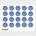 Starry Night Sky Classic Round Sticker | Zazzle