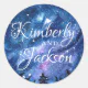 Starry Night Sky Classic Round Sticker | Zazzle