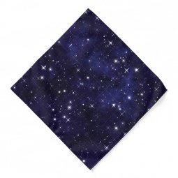 Starry Night Sky Grid Bandana | Zazzle