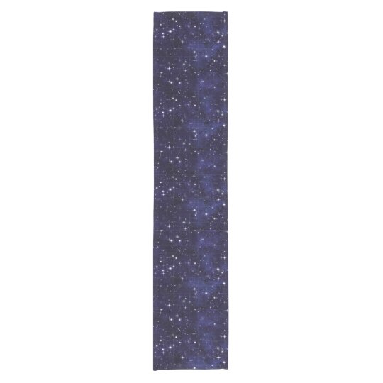 Starry Night Sky Grid Short Table Runner | Zazzle.com