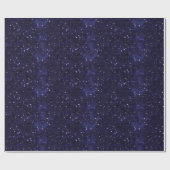 Starry Night Sky Grid Wrapping Paper | Zazzle
