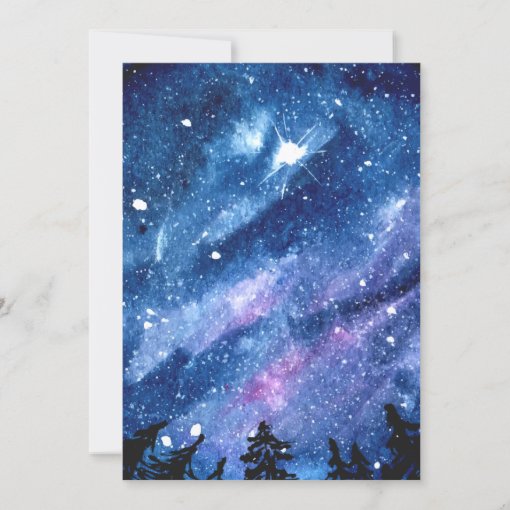 Starry Night Sky Invitation | Zazzle