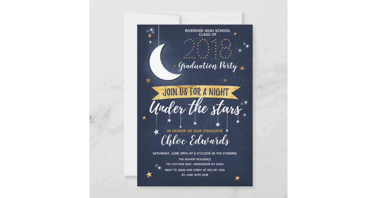 Starry Night Sky Invitation for Any Event | Zazzle