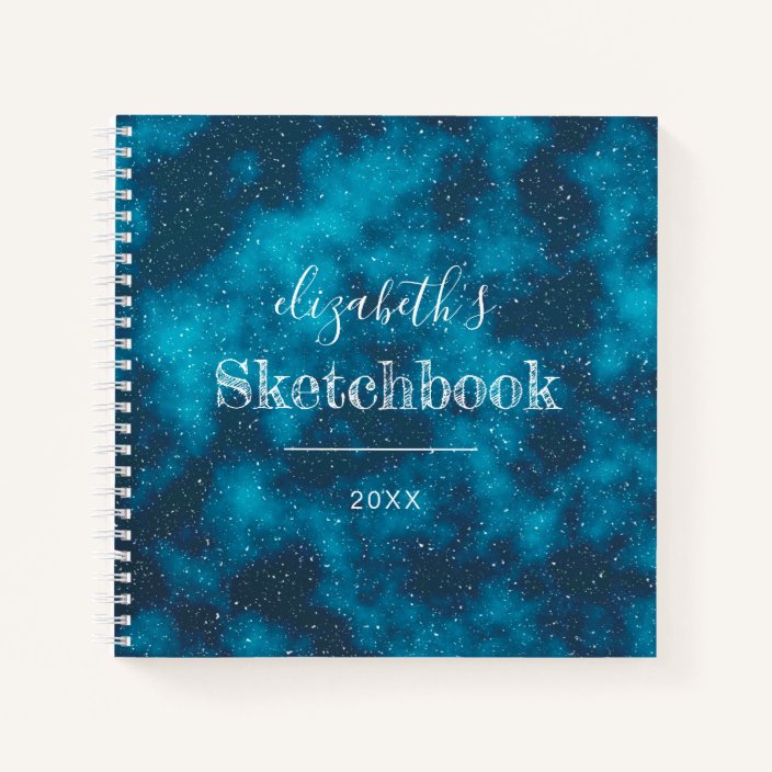 Starry Night Sky Personalized Artist's Sketchbook Notebook | Zazzle.com