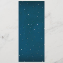 Starry Night Sky Wedding Dinner Menu Template | Zazzle