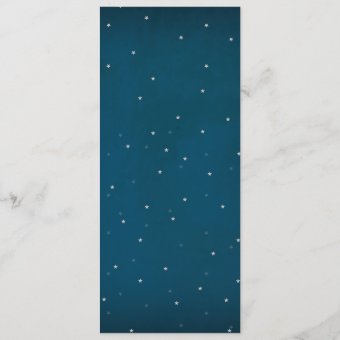 Starry Night Sky Wedding Dinner Menu Template | Zazzle