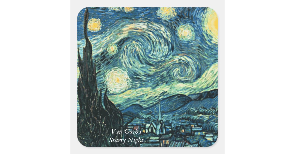 Starry Night Stickers | Zazzle
