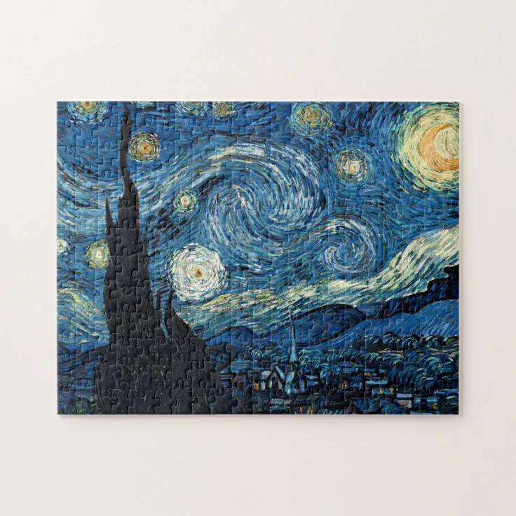 Starry Night Van Gogh Fine Art Jigsaw Puzzle | Zazzle
