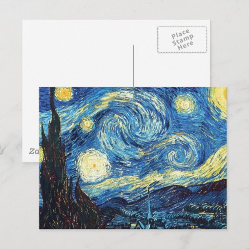 Starry Night - Van Gogh Postcard | Zazzle