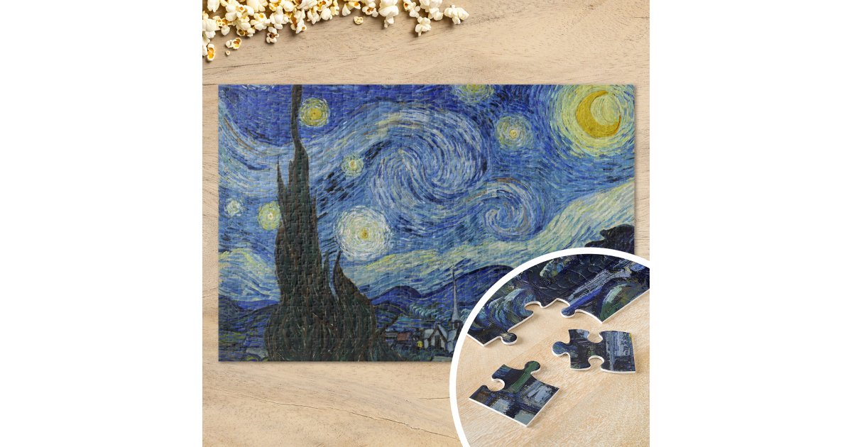 Starry Night | Vincent van Gogh Jigsaw Puzzle | Zazzle