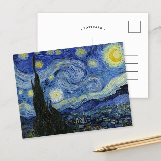 Starry Night | Vincent van Gogh Postcard | Zazzle