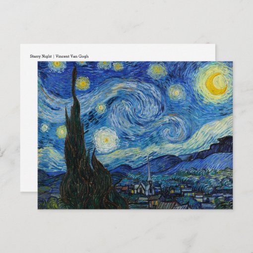 Starry Night | Vincent Van Gogh Postcard | Zazzle