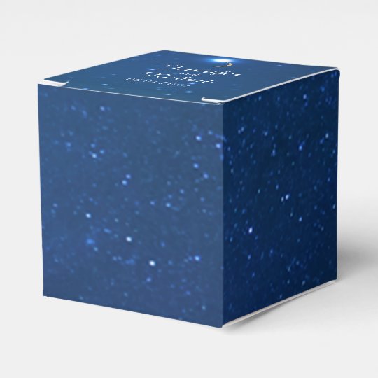 Starry Night Wedding Favor Box | Zazzle.com