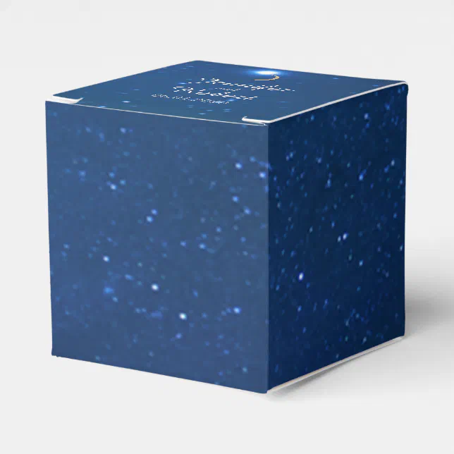 Starry Night Wedding Favor Box | Zazzle