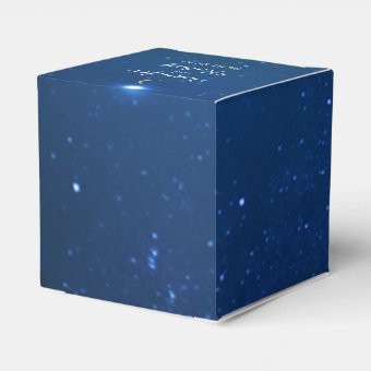 Starry Night Wedding Favor Box | Zazzle