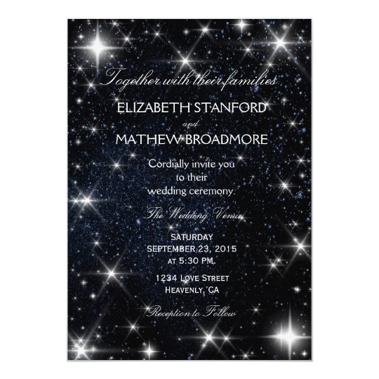 Starry Night Wedding Invitation | Zazzle.com