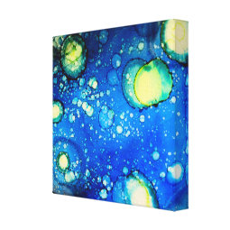 Starry Sky Alcohol Ink Painting Canvas Print | Zazzle