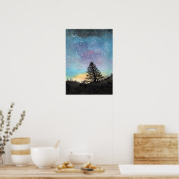 Starry Sky Poster | Zazzle