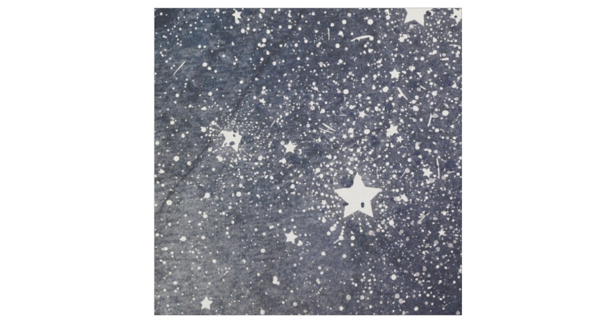 Starry Starry Night Fabric | Zazzle