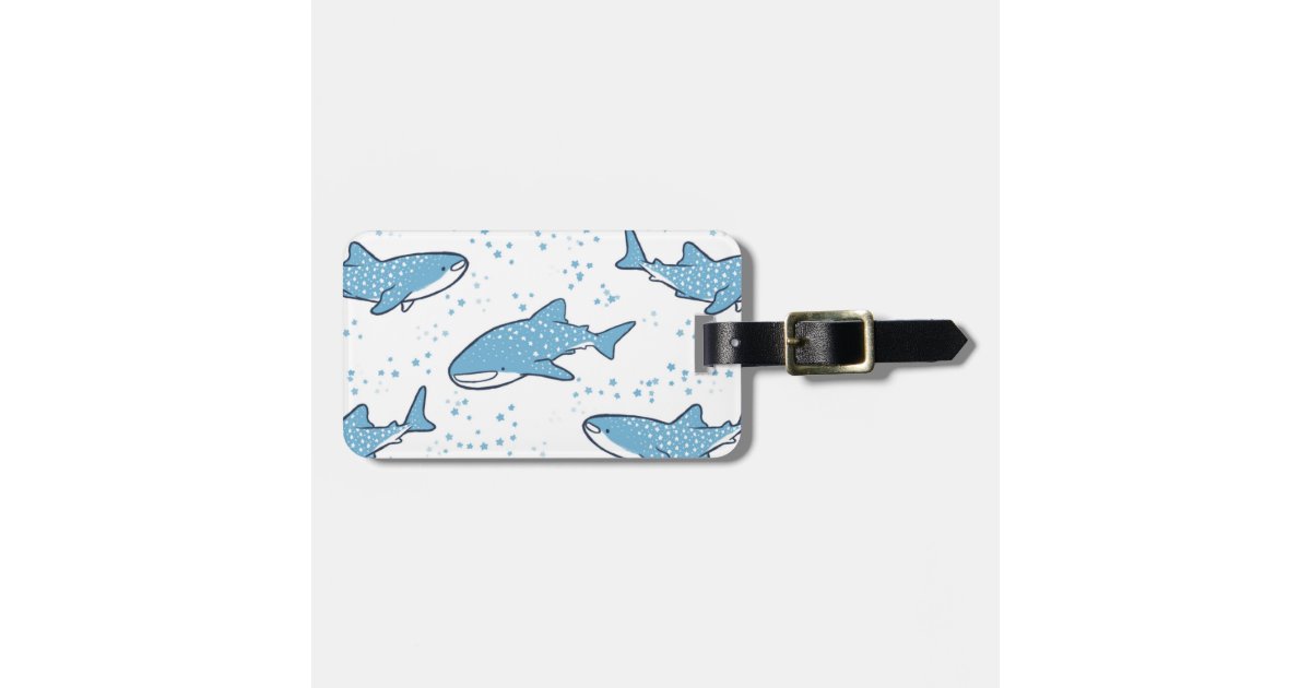 Starry Whale Shark (Light) Luggage Tag | Zazzle