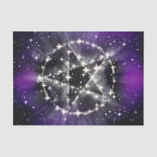 Stars and pentagram tissue paper | Zazzle