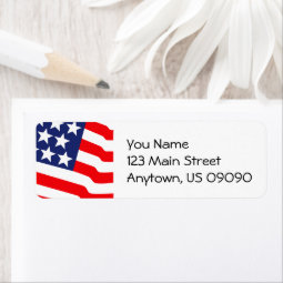 Stars And Stripes Address Labels | Zazzle