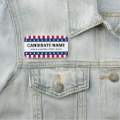 Stars and stripes any political campaign candidate name tag | Zazzle