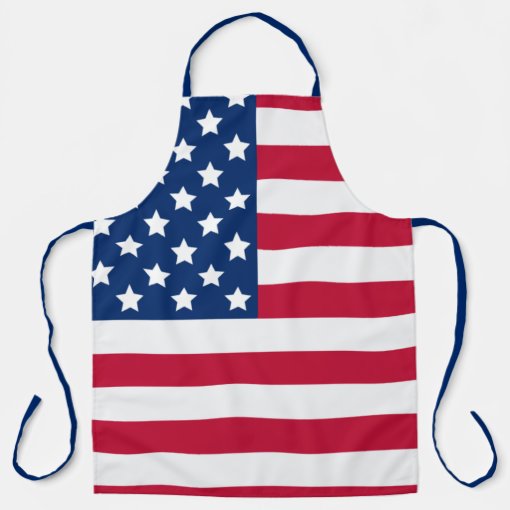Stars and Stripes Classic USA Flag Apron | Zazzle