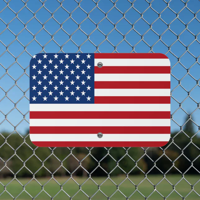 Stars and Stripes Flag of the USA Metal Sign | Zazzle