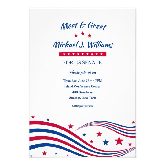 Stars and stripes Fundraiser Invitation | Zazzle.com