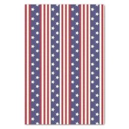 Stars and Stripes Patriotic American Flag USA Tissue Paper | Zazzle