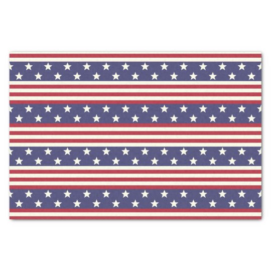 Stars and Stripes Patriotic American Flag USA Tissue Paper | Zazzle.com