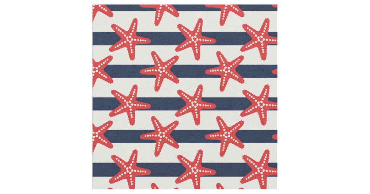 Stars And Stripes Pattern Fabric | Zazzle.com