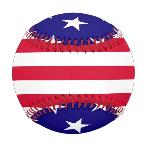 Stars And Stripes US Flag Design Baseball | Zazzle