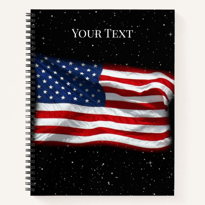 Stars and Stripes USA Patriotic American Flag Notebook | Zazzle.com
