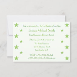 Stars Kids Custom Graduation Party Invitation Card | Zazzle