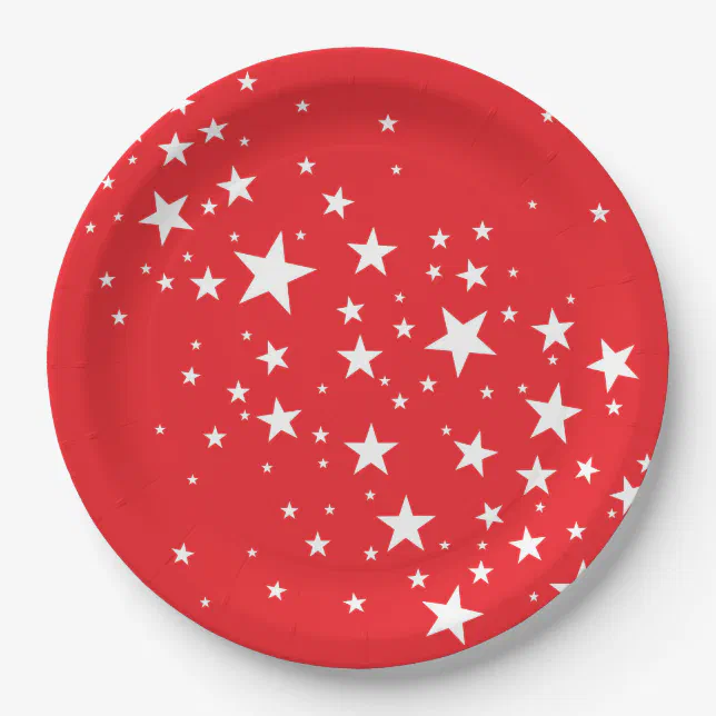 Stars Paper Plates | Zazzle