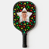 Stars Pickleball Star Player Custom Photo Colorful Pickleball Paddle ...