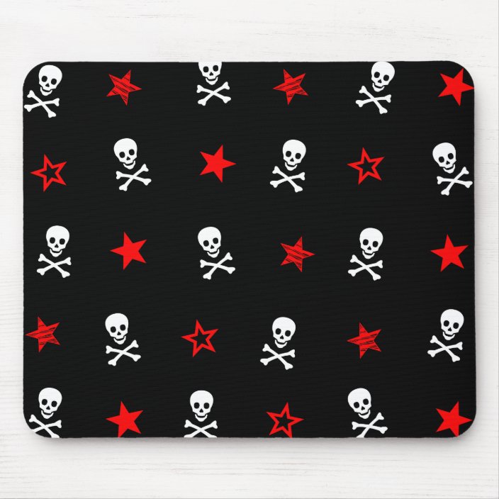 Stars, Skulls and Crossbones Mouse Pad | Zazzle.com