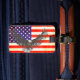 Stars & stripes America flag & eagle luggage tag | Zazzle