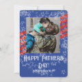 Stars & Stripes Military Father's Day Photo Card | Zazzle