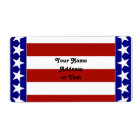 All American Stars and Stripes Food Container Label | Zazzle.com