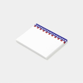 Stars & Stripes of Red White And Blue Post-it Notes | Zazzle