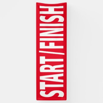 Start / Finish Line race event Banner | Zazzle