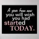 Start Today Motivational Poster | Zazzle