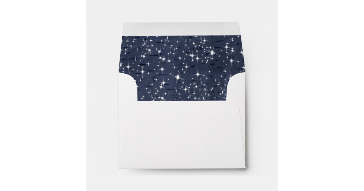 Stary night sky birch tree envelopes | Zazzle